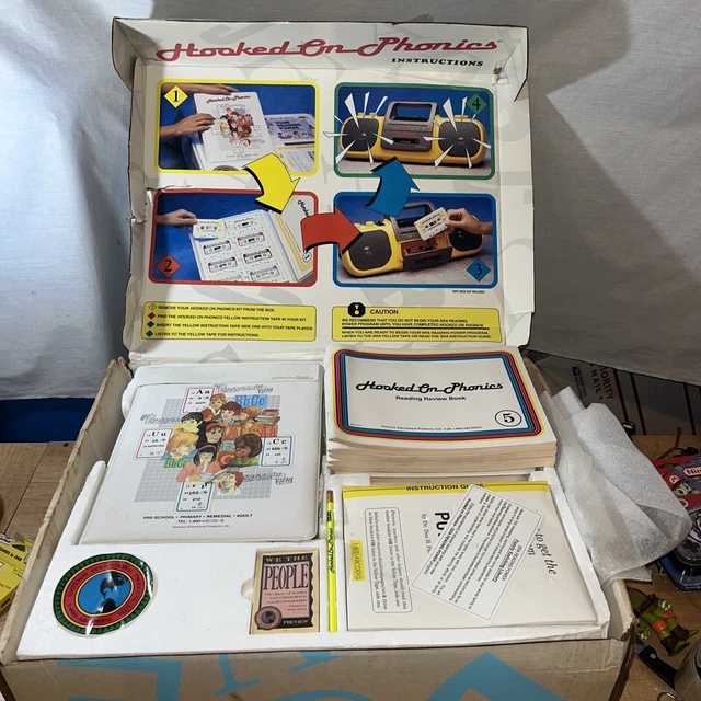 VINTAGE HOOKED ON Phonics SRA Reading Power Complete Big box Set *NEW ...
