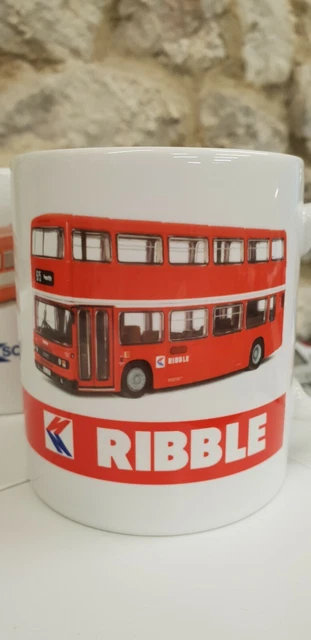 RIBBLE BUS MOTOR Services Cup Mug Leyland Olympian Buses Lancashire ...