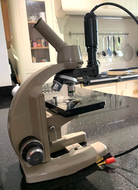 VINTAGE VICKERS M12 Metallurgical Microscope with Power Supply Unit ...