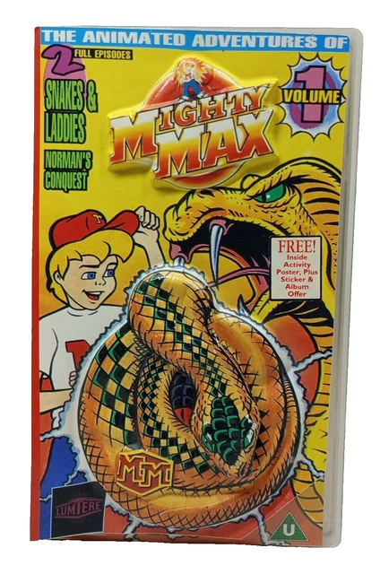 MIGHTY MAX VHS Volume 1 Serpenti e scale Norman's Conquest EUR 42,69 - PicClick IT