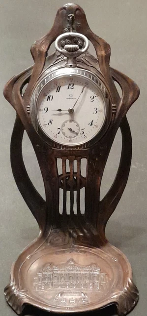 PORTE MONTRE COLONNE Art Nouveau en cuivre sur médaille l'Opéra de ...