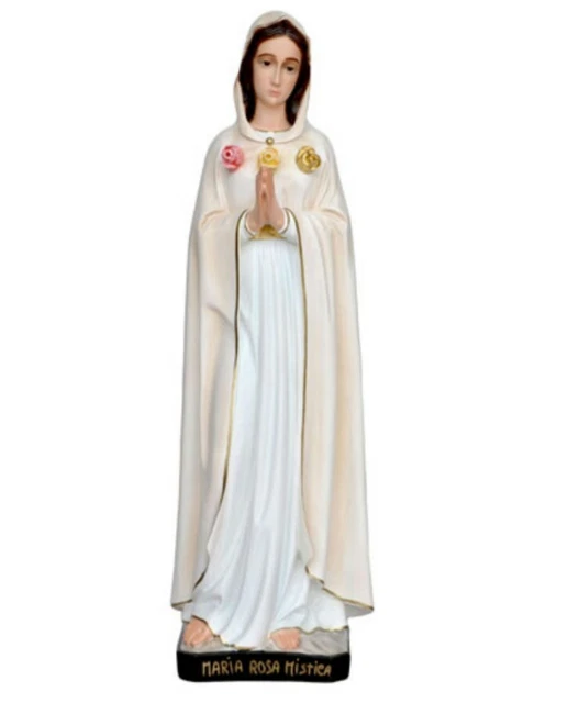 STATUA MADONNA MARIA Rosa Mistica Cm 95 In Resina EUR 690,00 - PicClick IT