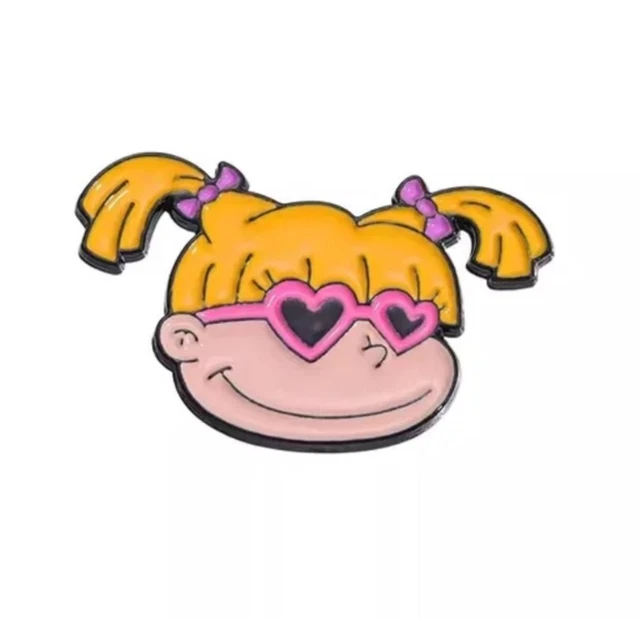 NICKELODEON CARTOONS RUGRATS ENAMEL PIN - Angelica Pickles face #2 ...