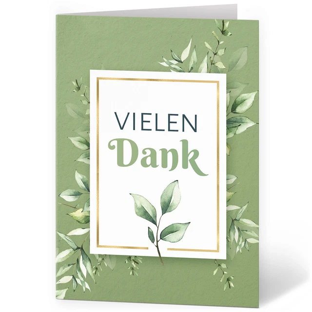 GROSSE XXL DANKESKARTE Klappkarte Grußkarte zum Bedanken Danke sagen ...