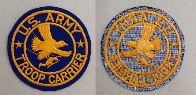 POCKET PATCH 1ST TROOP CARRIER COMMAND Glider Airborne US Army WWII EUR ...