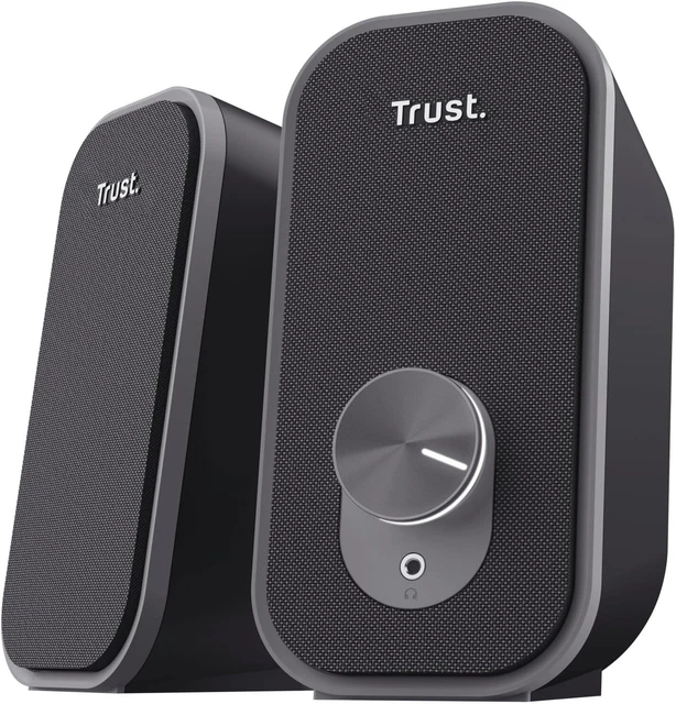 TRUST ORADA 2.0 PC Speakers 12W USB 3.5mm AUX Headphone Jack Fabric ...