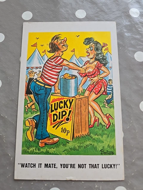 VINTAGE SAUCY SEASIDE Comic Postcard Sunny Pedro Series No 266 By Pedro ...