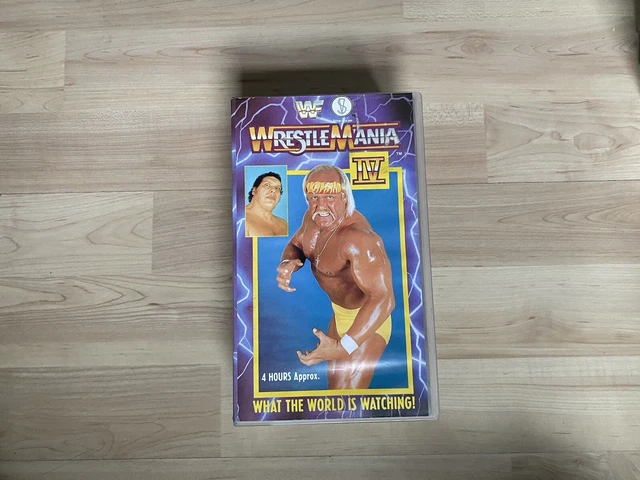 WWE/WWF - WRESTLEMANIA 4 (IV) VHS - (RARE WWF New Generation Inside ...