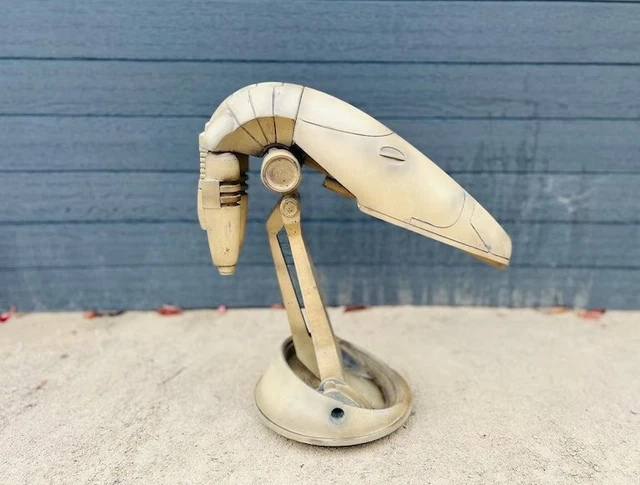 LIFE SIZE STAR Wars Accurate Battle Droid Head With Base Kit 3D Printed ...