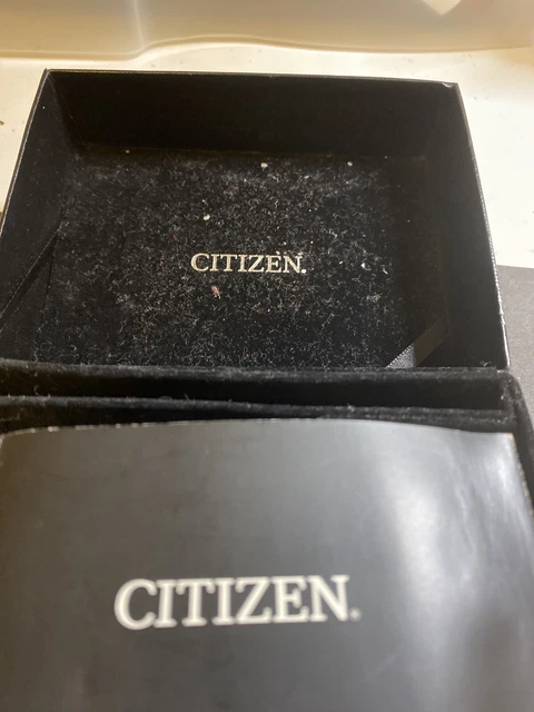 VINTAGE CITIZEN ECO drive Chronograph Wristwatch Presentation Black ...