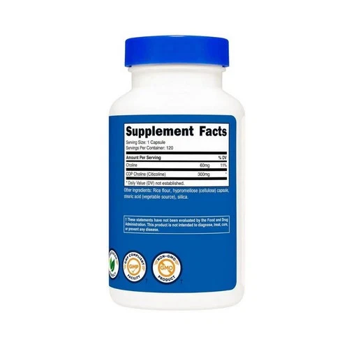 CDP CHOLINE CITICOLINE 120 Count 300 Mg by Nutricost £36.66 - PicClick UK