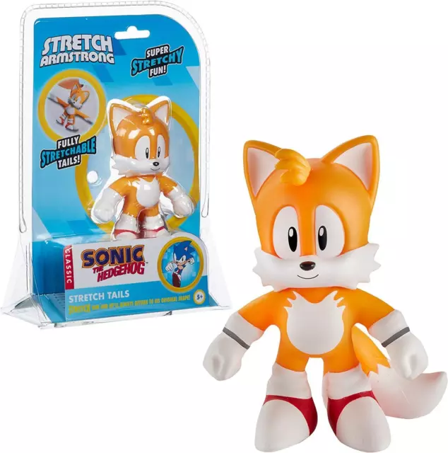 Neuf Stretch Armstrong Sonic Le Hérisson Extensible Queues Figurine Eur