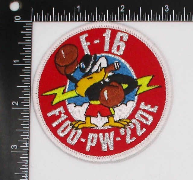 US AIR FORCE PATCH F-16 F100 PW 220E Flatwire Original USAF £7.99 ...