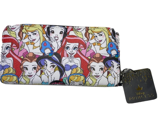 LOUNGEFLY DISNEY PRINCESSES Classic Print Full Size Pebble Wallet $38. ...