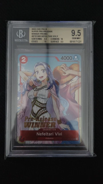 2023 ONE PIECE Nefeltari Vivi Pre-Release Winner BGS 9.5 ST01-009 $249.00 - PicClick AU