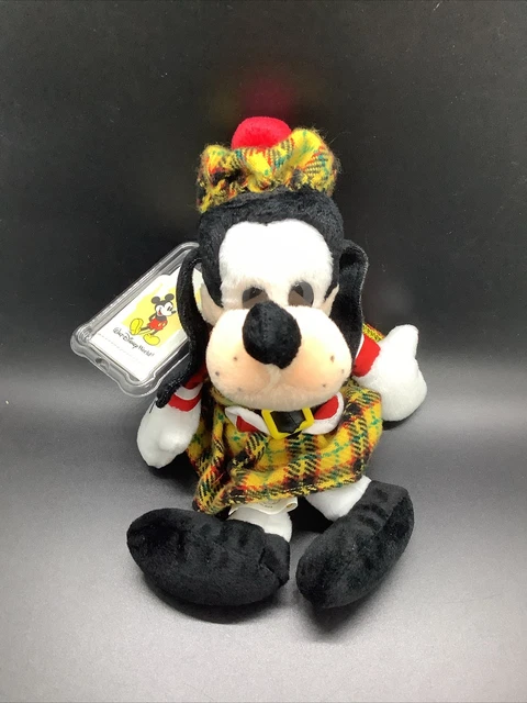 WALT DISNEY WORLD Mickey Mouse Dog Goofy Plush Soft Toy Scottish ...