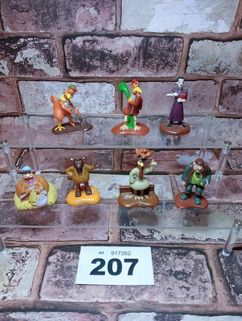 VINTAGE CHICKEN RUN Dreamworks Aardman Pathe 1999 Mini Figures Set x 7 ...