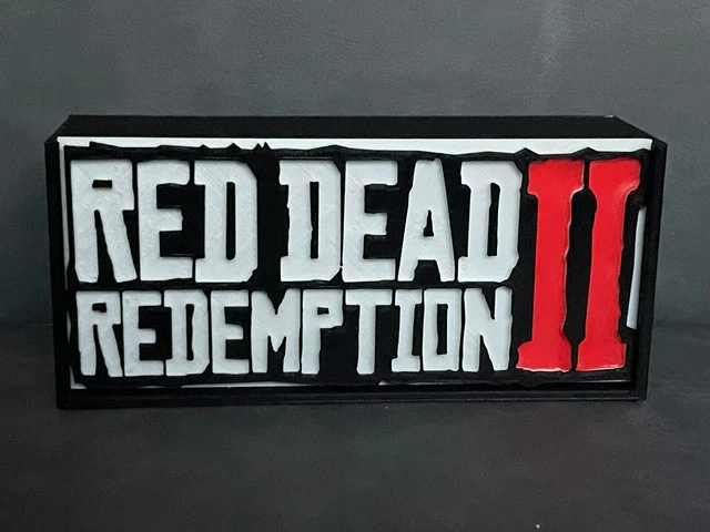 3D PRINTED RED Dead Redemption Light Box - Night Light - LED Lights £20 ...