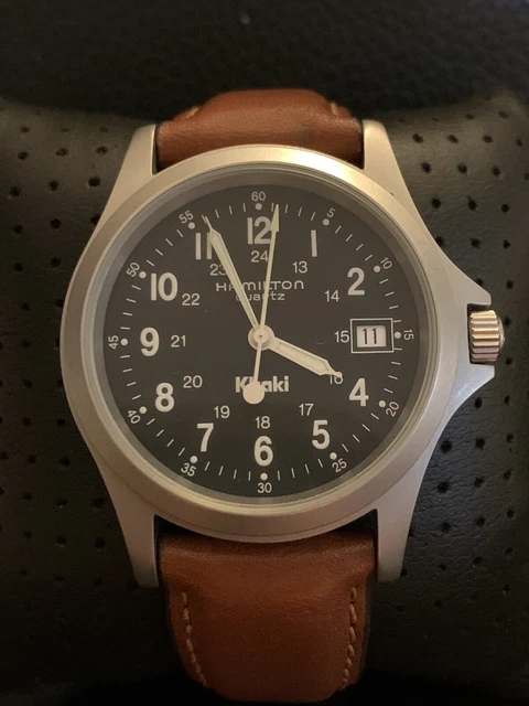 VINTAGE MEN’S HAMILTON Khaki Military Field Watch 9821C Quartz Great ...