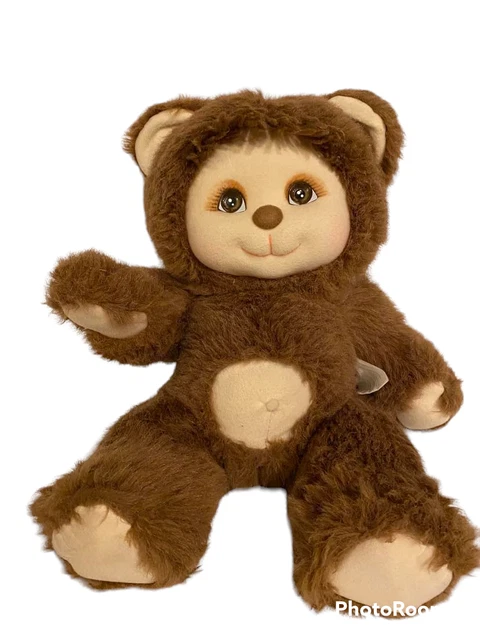 MATTEL MY CHILD Pet Doll 1985 vintage plush brown honey bear RARE ...
