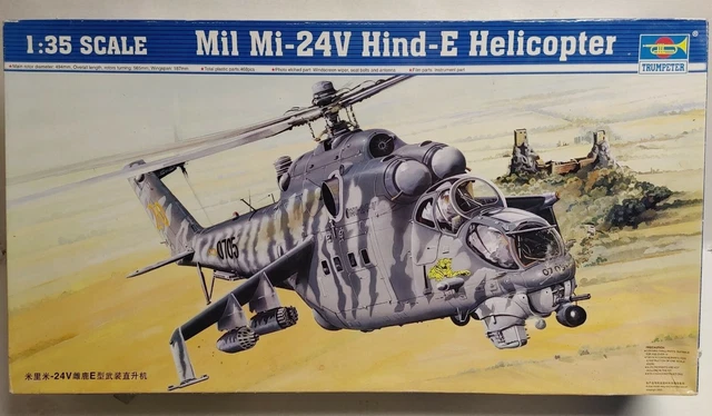 TRUMPETER 1/35 MIL Mi-24V Hind E USSR/DDR/Czechoslovakia/China/Poland ...