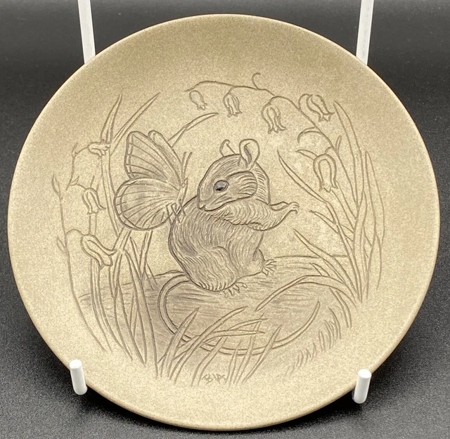 POOLE POTTERY LINLEY Adams Harvest Field Mouse Dormouse Stoneware Plate ...