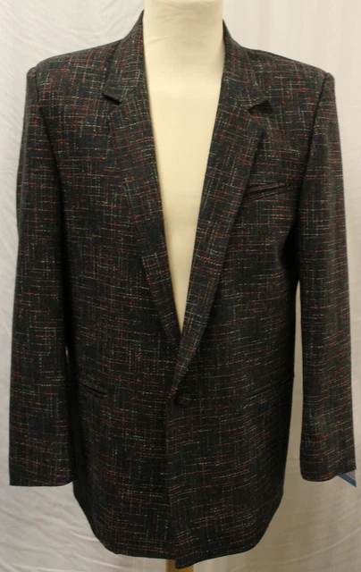 MENS 1950S GREY Atomic Fleck Box Jacket 50's Box Jacket Rockabilly RnR ...