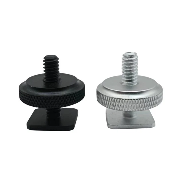 METAL HOT SHOE Mount Adapter with 1/4Inch Screw for Cameras Accessories ...
