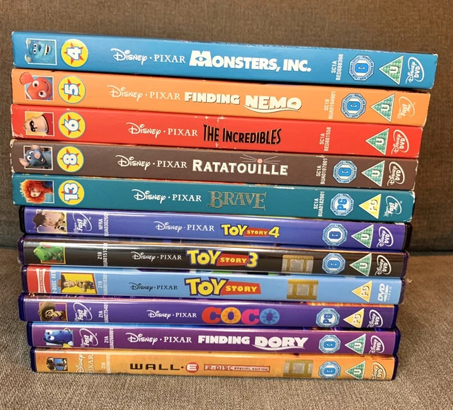 DISNEY PIXAR DVD Bundle x 12 Films / Movies £15.95 - PicClick UK
