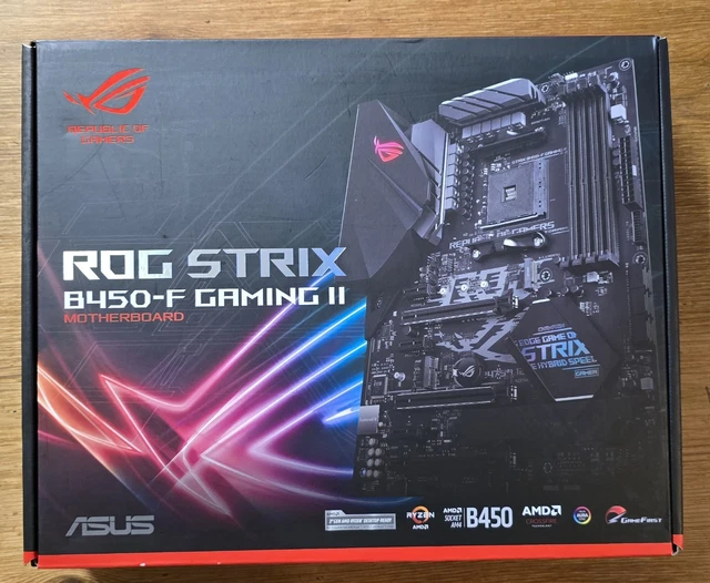 ASUS ROG STRIX B450-F Gaming II AM4 Motherboard AMD Original Box Great ...