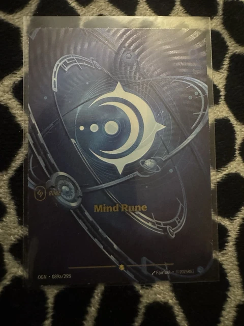 2025 RIFTBOUND LEAGUE of Legends Origins Mind Rune Alternate Art 089a ...