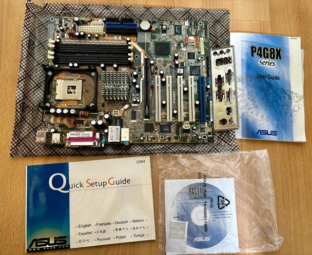 ASUS P4G8X DELUXE Motherboard ATX Socket 478 PC2100 AGP 8X + box £85.00 ...