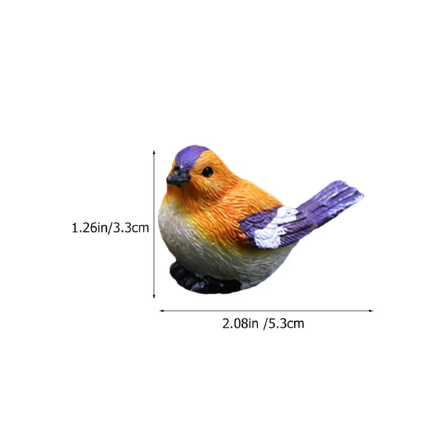 MICROPAISAJE REQUISITO CASA de Muñecas Mini Pájaro Figuras Grupo ...