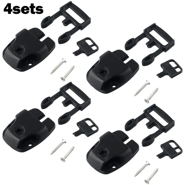 4X SPA COVER Broken Latch Repair-Kit Clip Lock With Key And-Hardware ...