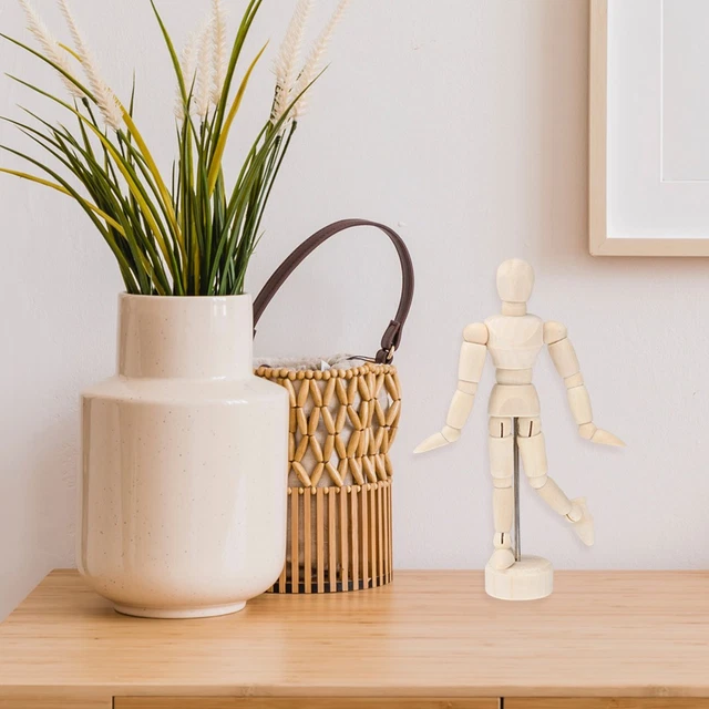 2PCS WOODEN ARTIST Manikin Flexible Drawing Models DIY Wooden Mannequin ...