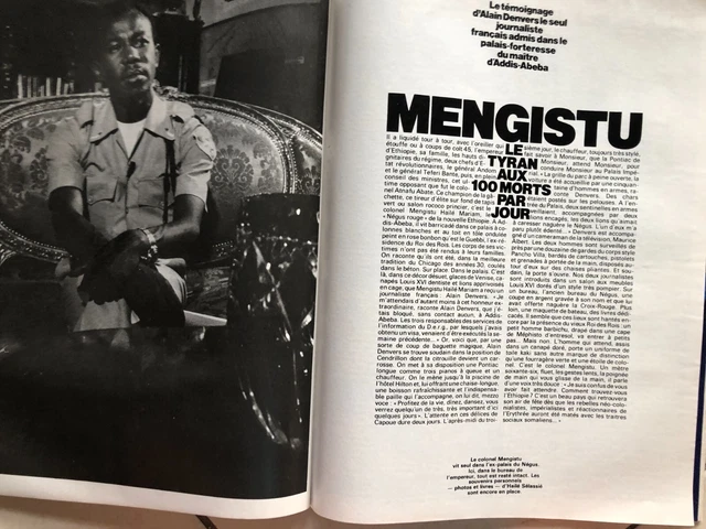 COUPURE DE PRESSE / Clipping - Le Colonel Mengistu (mars 1979) EUR 5,70 ...
