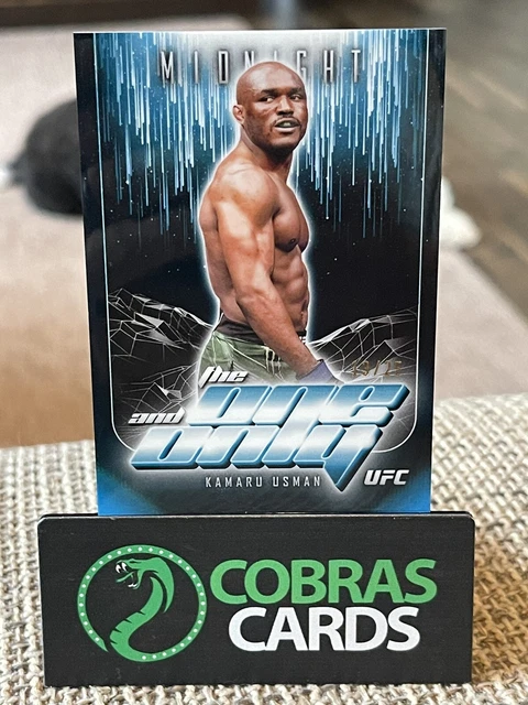 2024 TOPPS UFC Midnight Kamaru Usman le seul et unique bleu #/25 EUR 19 ...