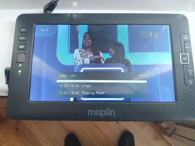 MAPLIN A00WG 9& 800x 480p LCD Television £31.88 - PicClick UK