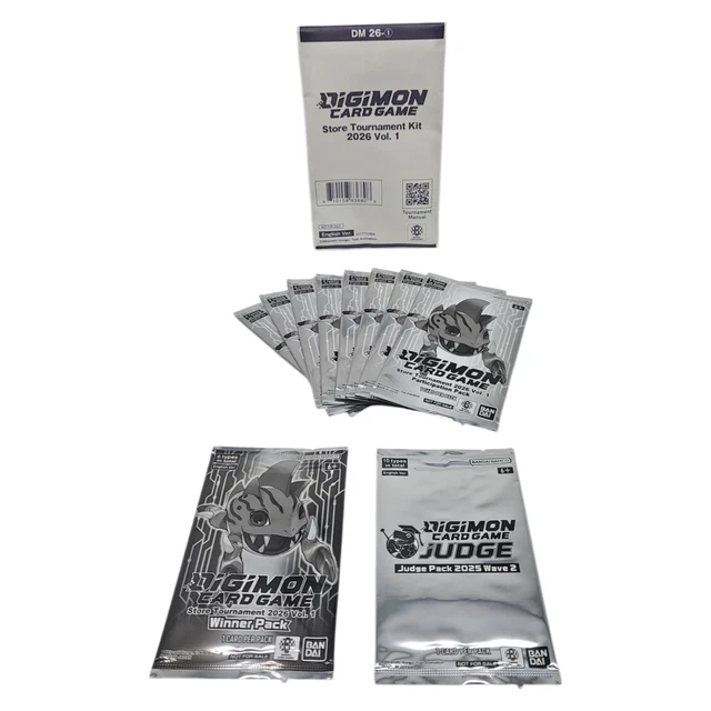 DIGIMON CARD GAME Store Tournament Kit Vol.1 2026 Sealed Winner Judge ...