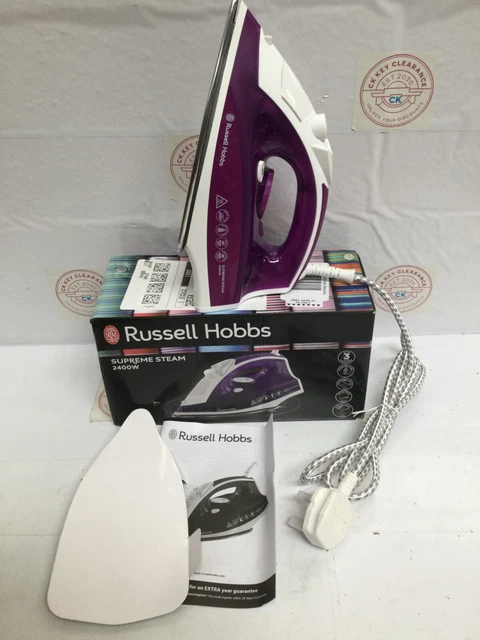 RUSSELL HOBBS SUPREME Steam Iron, Powerful vertical steam function, £12 ...