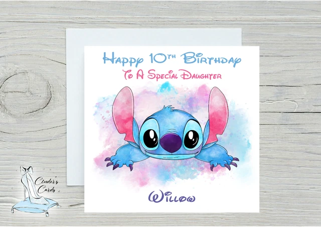 PERSONALISED BIRTHDAY CARD Stitch any name/age/relation/. £2.99 ...