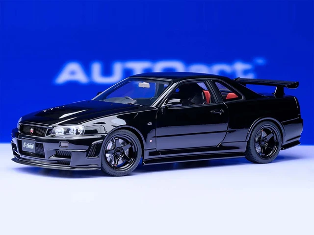 AUTOART NISSAN SKYLINE GT-R (R34) Z-tune 2015 Black Pearl 1:18 77463 ...