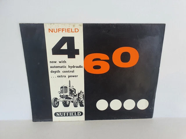 NUFFIELD 460 TRACTOR original told out sales brochure from 1961 ...