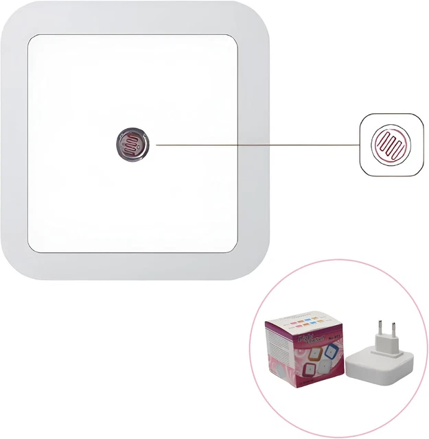 PLUG-IN NIGHT LIGHT, Bathroom Shaver Light, LED Bed Lights with Auto ...