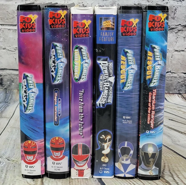 POWER RANGERS VHS Video Tape Lot Power Rangers Rescue Lost Galaxy Time ...
