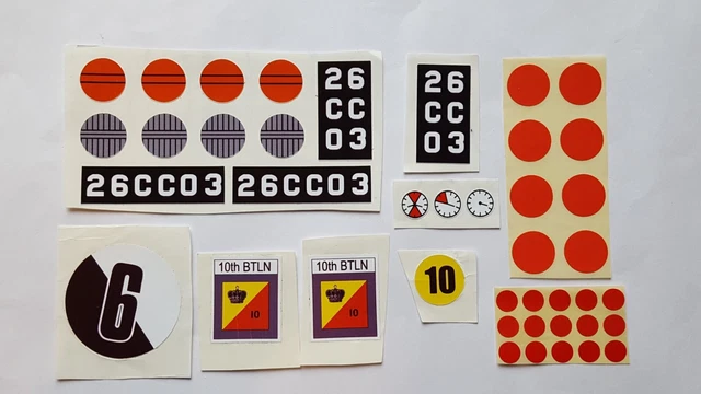 VINTAGE ACTION MAN: Cherilea Military Truck Stickers. REPRODUCTION. 1:6 ...