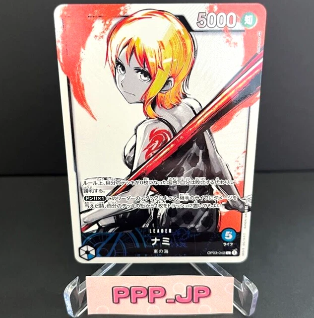 [NM]ONE PIECE CARD Game Nami Alt art OP03-040 L Mighty Enemies Japanese ...