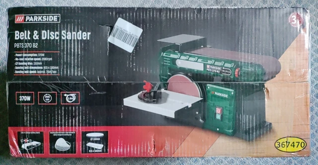 PARKSIDE BELT & Disc Sander PBTS 370 B2 New Boxed Unused £145.00 ...