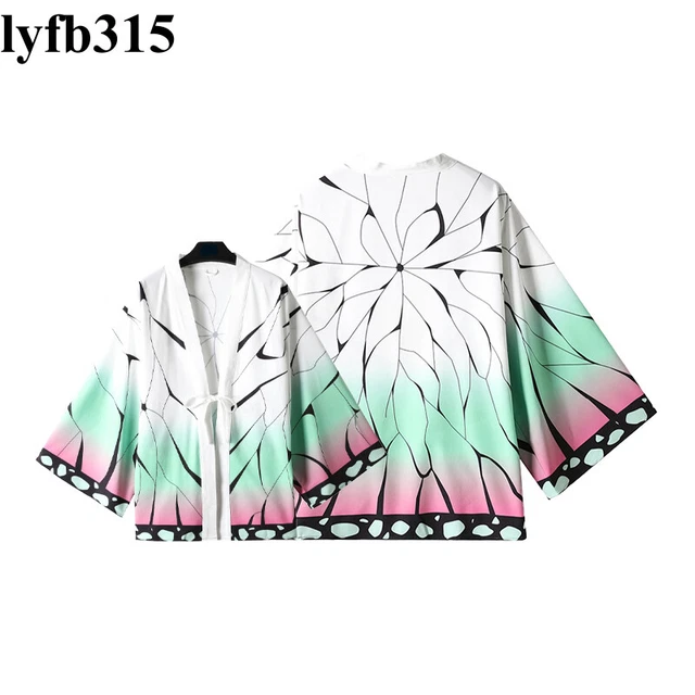 ANIME KOCHOU SHINOBU Kimetsu no Yaiba Haori CHIFFE Unisex Sun ...
