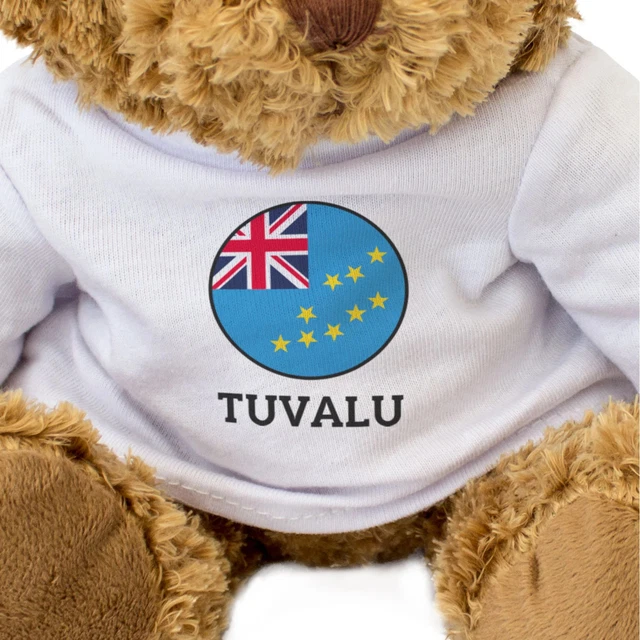 TUVALU FLAG ROUNDEL - Teddy Bear - Cute Cuddly Soft - Tuvaluan Gift ...